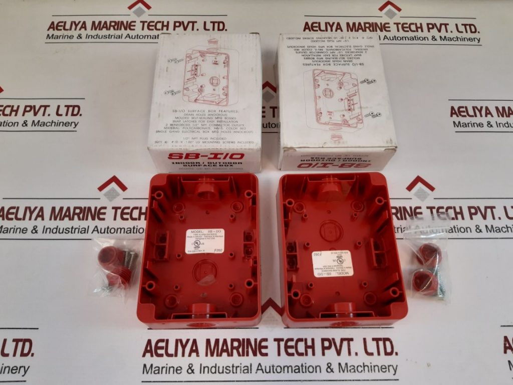 Sb-i/o Fire Alarm Red Indoor/outdoor Polycarbonate Surface Mount Back ...
