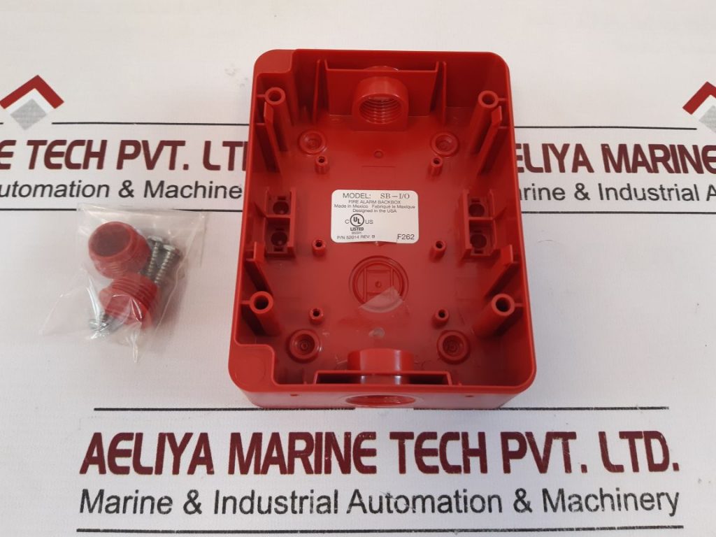 Sb-i/o Fire Alarm Red Indoor/outdoor Polycarbonate Surface Mount Back ...