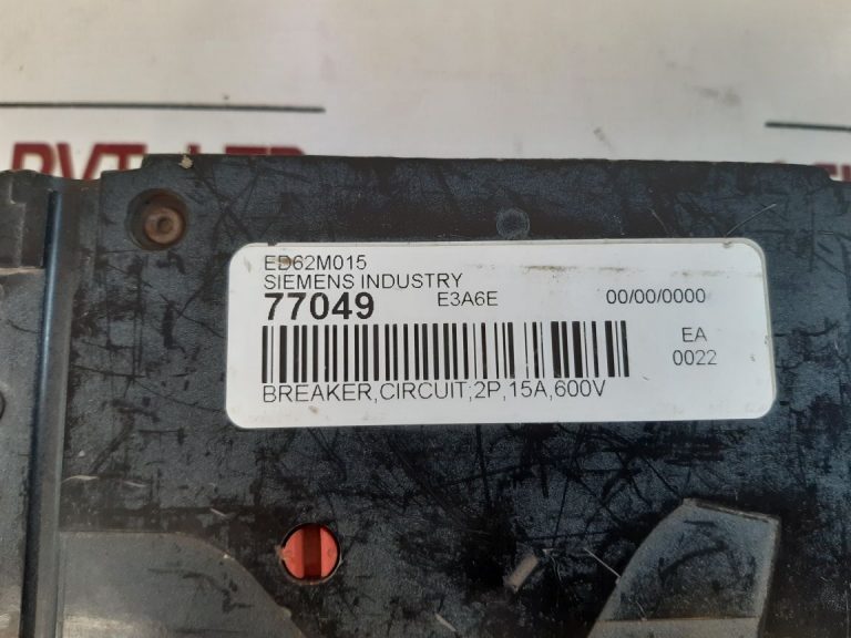 Siemens Ed62m015 2 Pole Circuit Breaker 600v - Aeliya Marine Tech