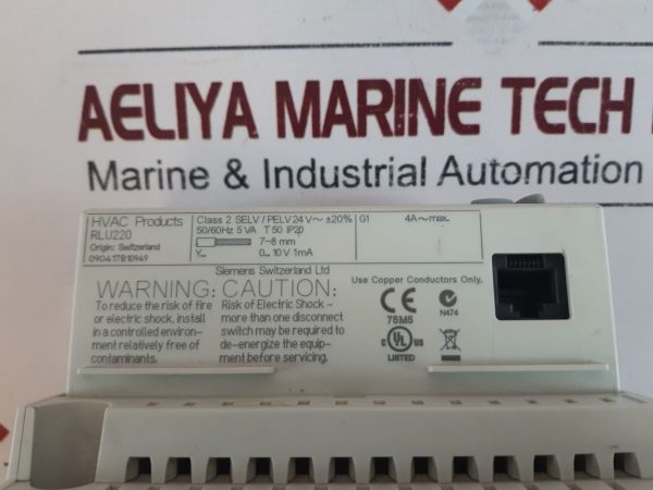 Siemens Rlu220 Universal Controller - Aeliya Marine