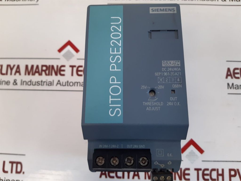 Siemens Sitop Pse202u Redundancy Module 6ep1961-3ba21 - Aeliya Marine