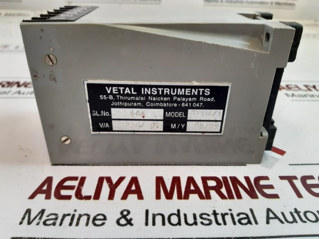 Vetal Instruments Tpu-04 A Thermistor Motor Protection Unit - Aeliya Marine