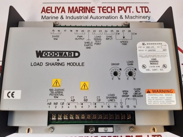 Woodward 9907-175 Load Sharing Module Rev: C - Aeliya Marine