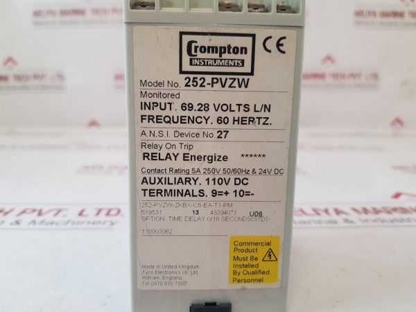 Crompton 252-pvzw Relay - Aeliya Marine