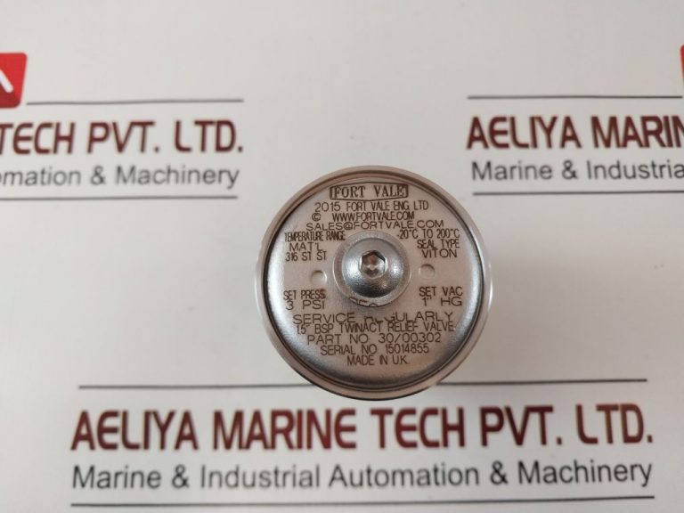 Fort Valve 30/00302 Pressure Relief Valve - Aeliya Marine