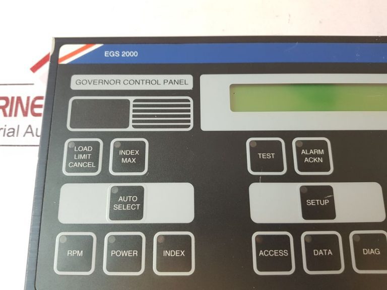 Lyngso Marine Egs 2000 Governor Control Panel - Aeliya Marine