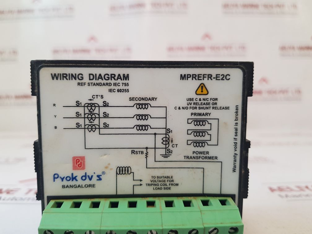 Prok Dv’s Mprefr-e2c Restricted Earth Fault Relay-µp Based 5a - Aeliya ...