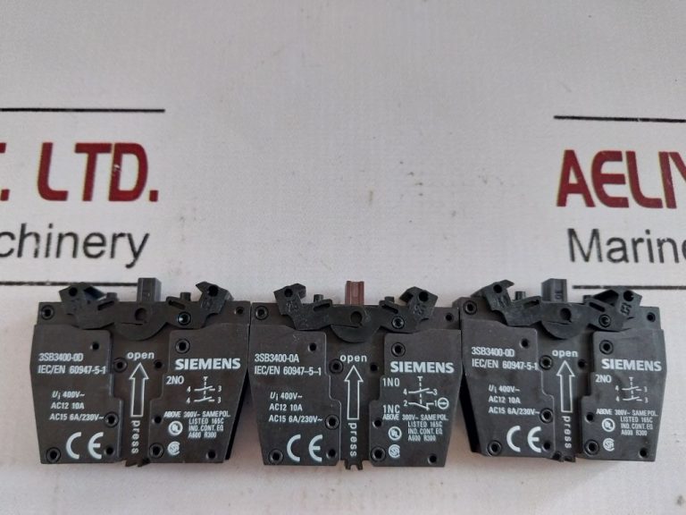 Siemens 3sb3400-0d Selector Switch With Contact Block - Aeliya Marine