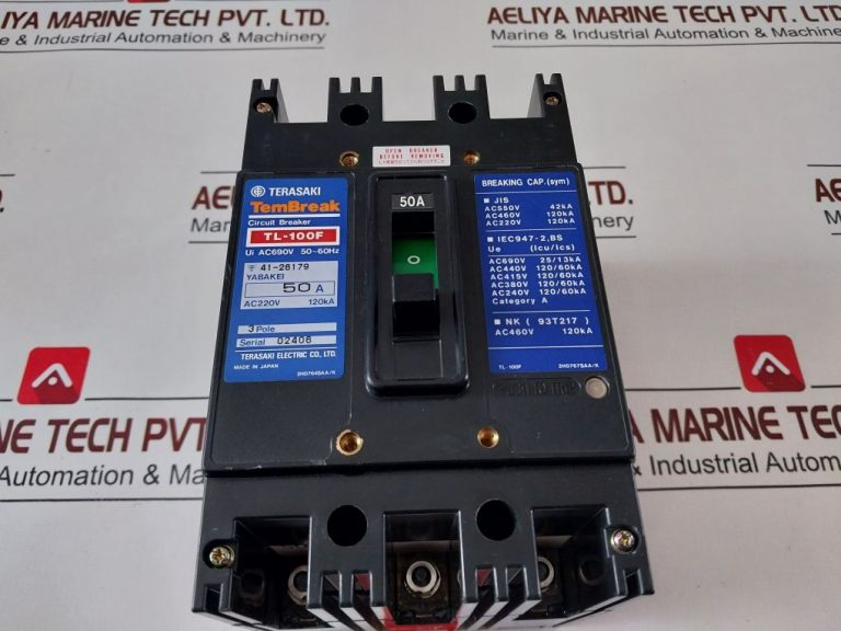 Terasaki Tl-100f 3 Pole Circuit Breaker 50a - Aeliya Marine