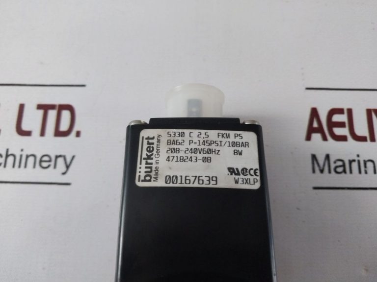 Burkert 5330 C 2,5 Fkm Ps Solenoid Valve - Aeliya Marine