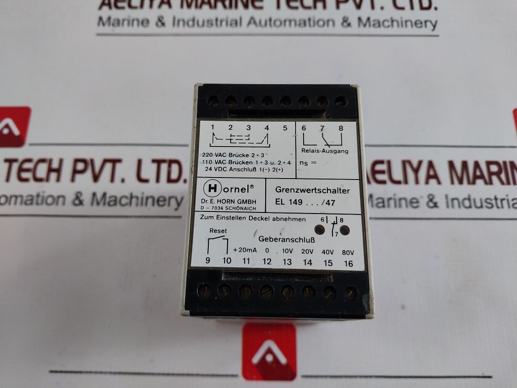 Hornel El 149…/47 Limit Switch 24vdc - Aeliya Marine