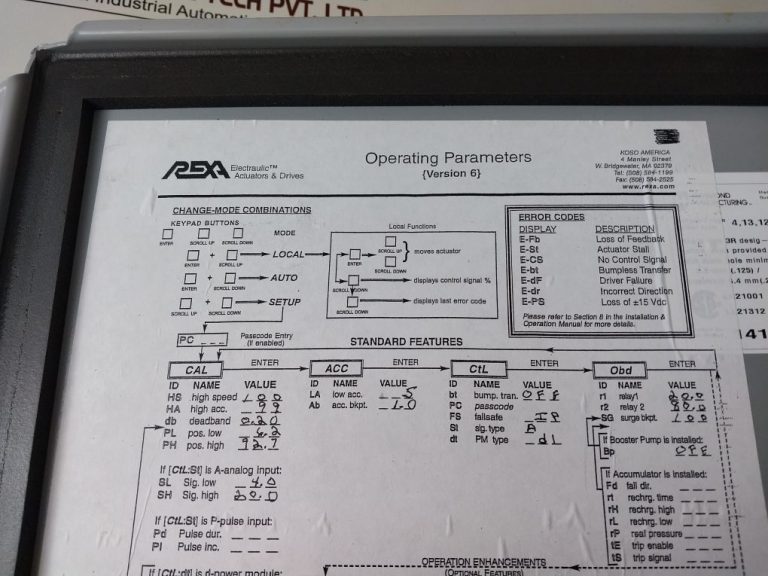 Rexa L4000-4-c-p-c2 Electraulic Actuators And Drives Controller ...