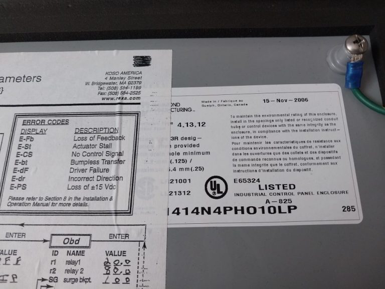 Rexa L4000-4-c-p-c2 Electraulic Actuators And Drives Controller ...