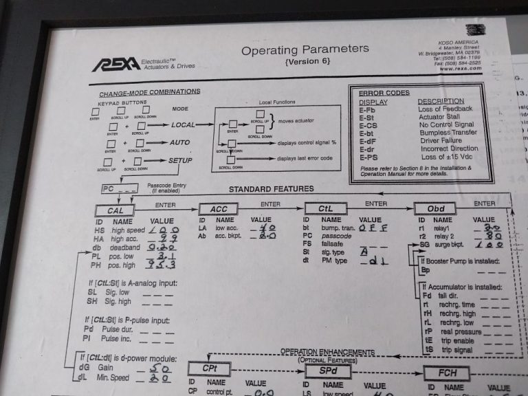 Rexa R20000-90-c-p-c2 Electraulic Actuators And Drives Controller ...