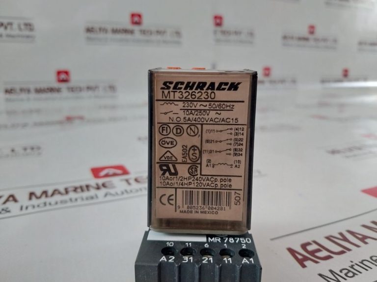 Schrack Multimode Mt326230 Relay With Socket - Aeliya Marine