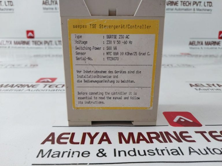 Seepex Sgrtse 230 Ac Temperature Control - Aeliya Marine