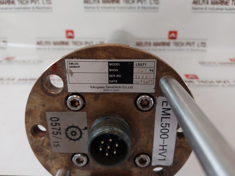 Yokogawa Denshikiki Eml500-hv1 Electromagnetic Speed Log Sensor ...