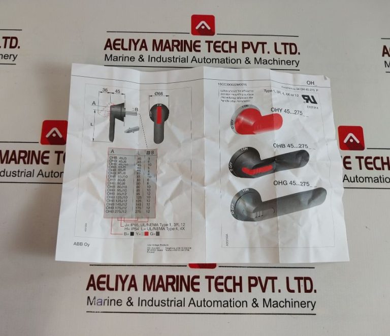Abb Ohb 65j6 Pistol Handle For Power Circuit Breaker - Aeliya Marine
