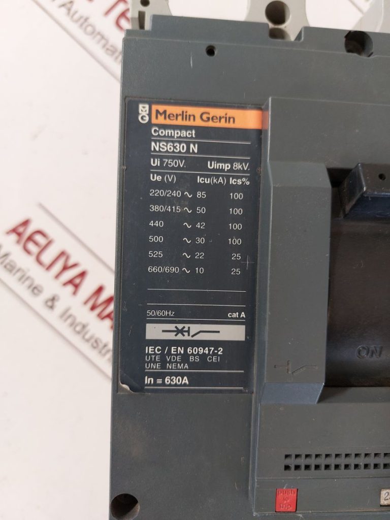 MERLIN GERIN NS630 N AIR CIRCUIT BREAKER - Aeliya Marine
