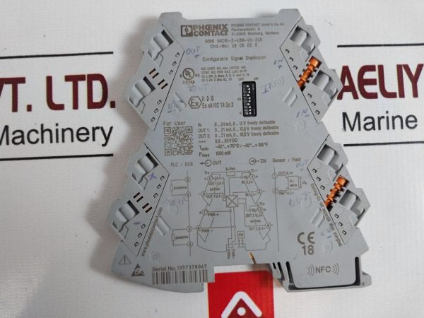 Phoenix Contact Mini Mcr-2-uni-ui-2ui Configurable Signal Duplicator ...
