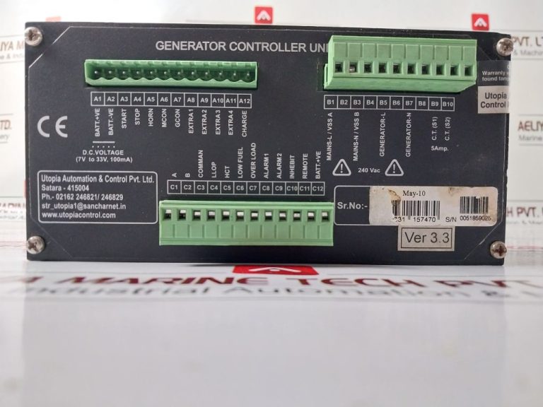 Utopia Automation & Control Gcu 101 Generator Controller Unit - Aeliya ...