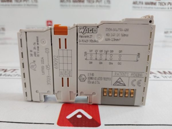 Wago 750-430 Digital Input Module - Aeliya Marine