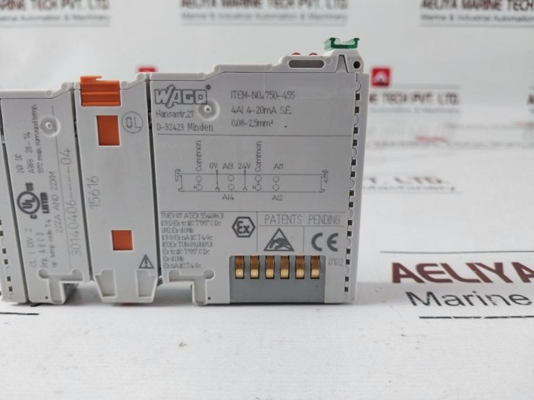 Wago 750-455 Analogue Input Module 24v Dc - Aeliya Marine