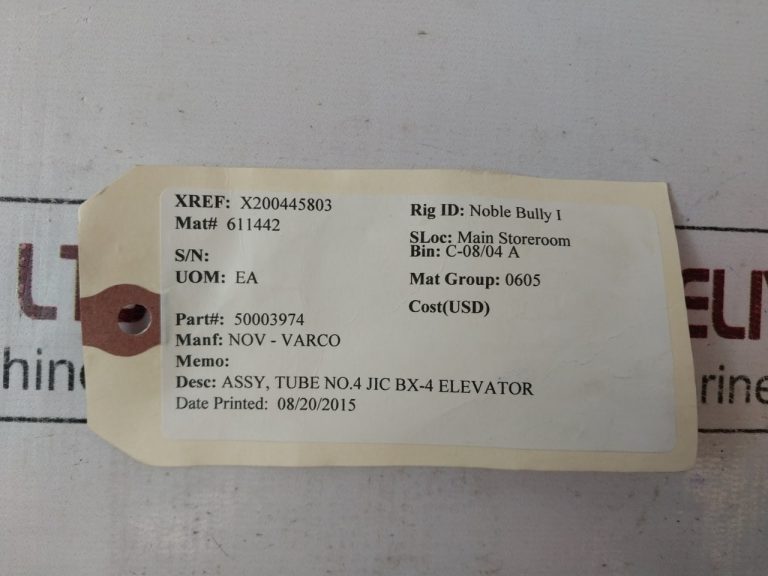 Nov-Varco 50003974 Hydraulic Elevator