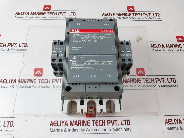 Abb A260-30 Contactor With Auxiliary Contact Block Cal18-11 - Aeliya Marine