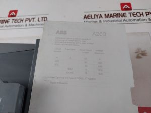 Abb A260-30 Contactor With Auxiliary Contact Block Cal18-11 - Aeliya Marine