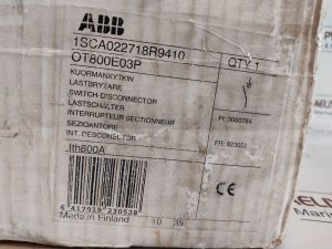 Abb Ot 800e03 Switch Disconnector Set - Aeliya Marine