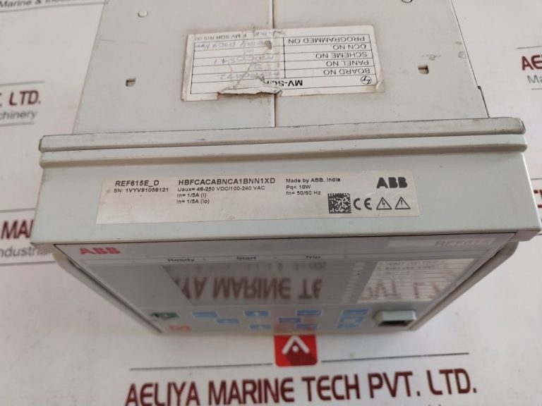 Abb Ref615 Protection Relay - Aeliya Marine