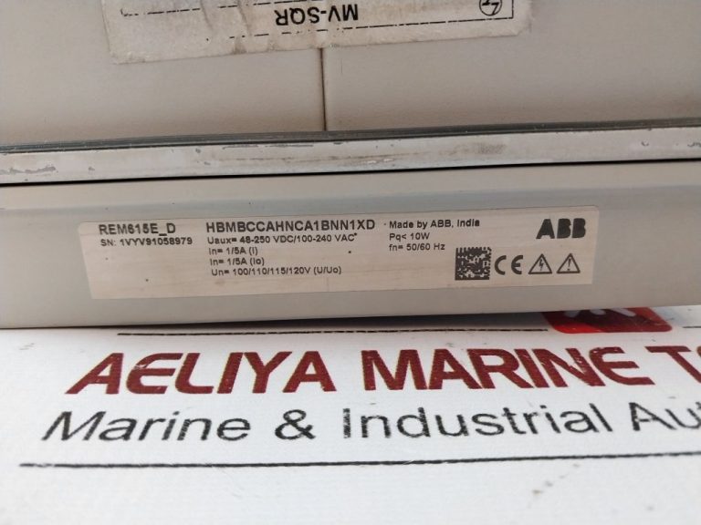 Abb Rem615 Motor Protection Relay - Aeliya Marine