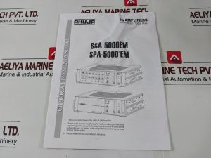 Ahuja Ssa-5000em Power Amplifier - Aeliya Marine