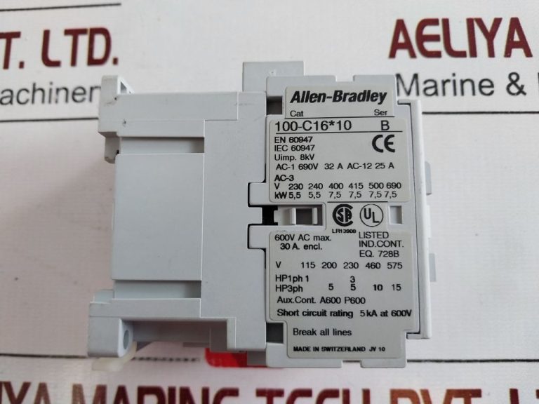 Allen-bradley 100-c16*10 Contactor - Aeliya Marine