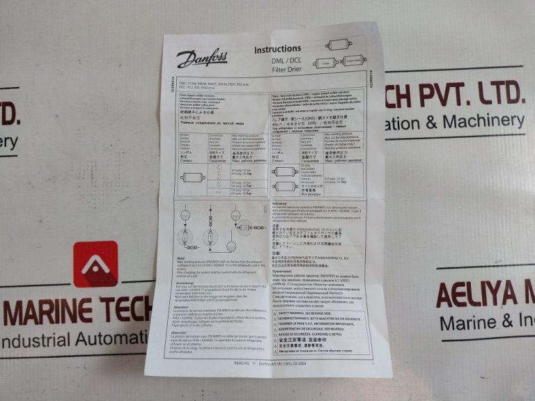 Danfoss Dml 164 Hermetic Filter Drier - Aeliya Marine