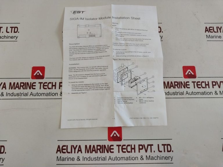 Est Siga-im Isolator Module - Aeliya Marine