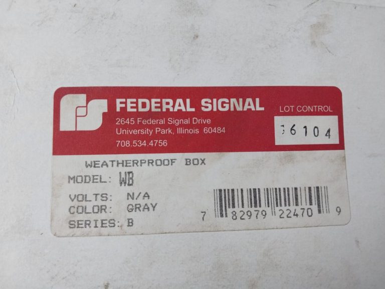 Federal Signal Wb Weatherproof Box Gray - Aeliya Marine
