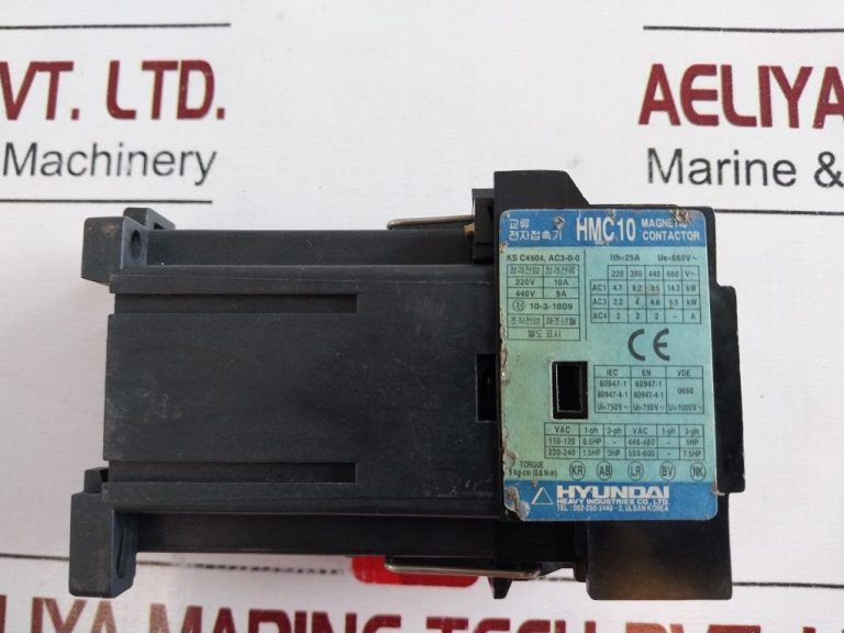 Hyundai Hmc 10 Magnetic Contactor - Aeliya Marine