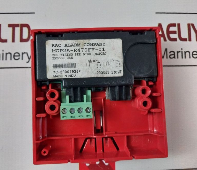 Kac Alarm Mcp2a-r470ff-01 Indoor Manual Call Point - Aeliya Marine