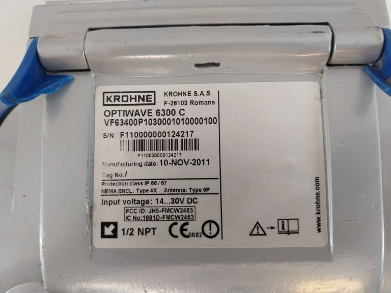 Krohne Optiwave 6300 C Radar Level Transmitter - Aeliya Marine