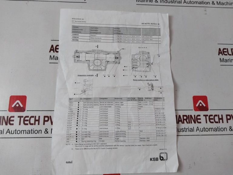 Ksb 42088435 Spare Part Kit - Aeliya Marine