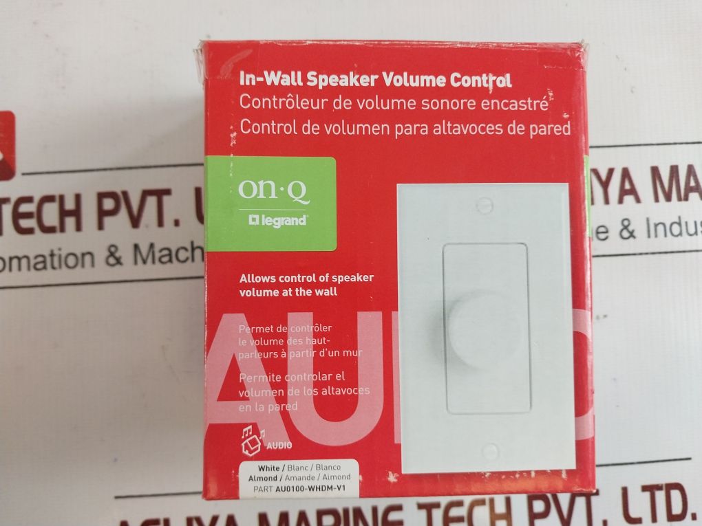 Legrand Electric Au0100-whdm-v1 In-wall Speaker Volume Control Rev. O ...