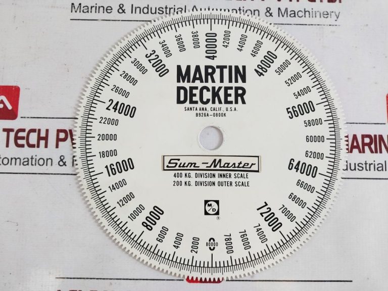 Martin Decker M/d Totco 0-80000 Scale Parts Only - Aeliya Marine