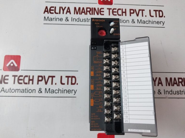 Mitsubishi A1s63ada Analog Input/output Module - Aeliya Marine
