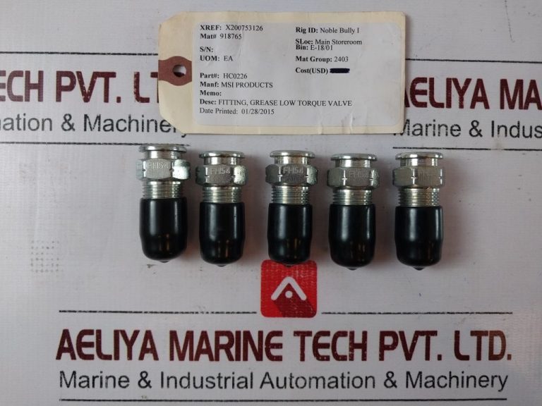 Msi Hc0226 Grease Low Torque Fitting Valve - Aeliya Marine
