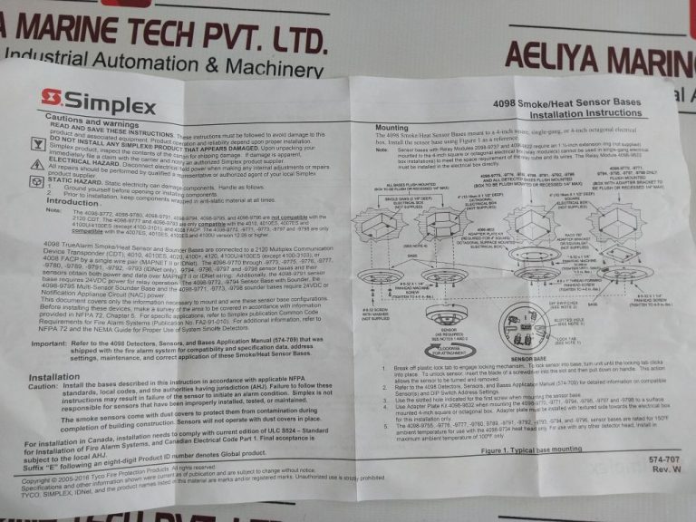 Simplex 4098-9770 Smoke Detector Base - Aeliya Marine