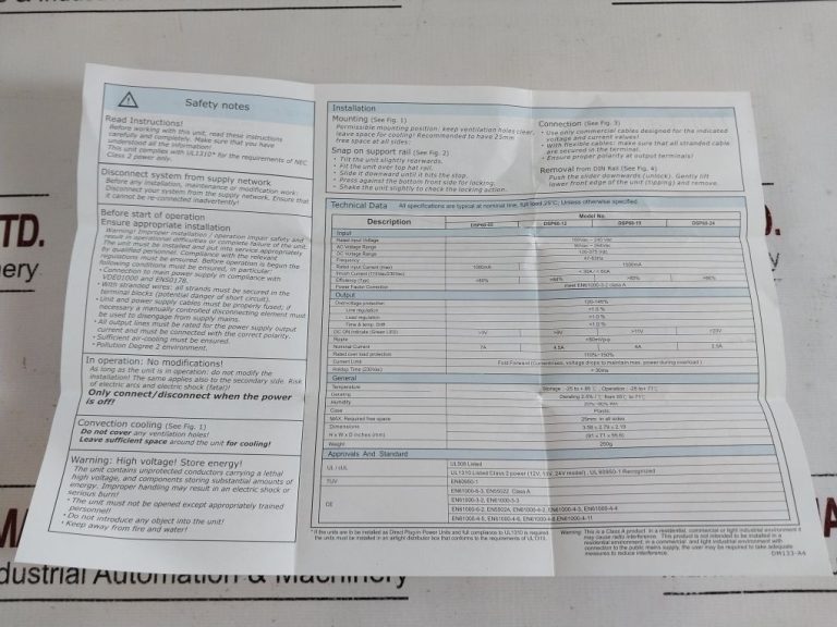 Tdk-lambda Dsp60-12 Din Rail Power Supply - Aeliya Marine