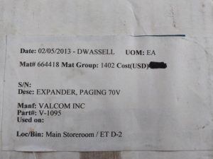 Valcom V-1095 70 Volt Expander - Aeliya Marine