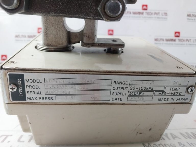 Yamatake Kdp22y-1122a4-67 Water Level Transmitter - Aeliya Marine